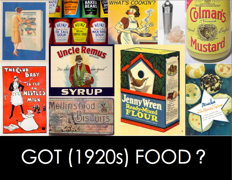 Food in the 1920's — Science Leadership Academy @ Center City