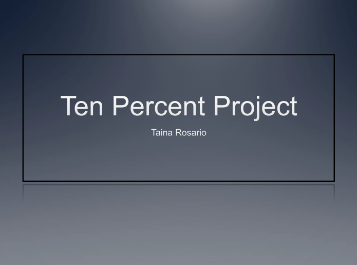 Taina Rosario — Science Leadership Academy @ Center City